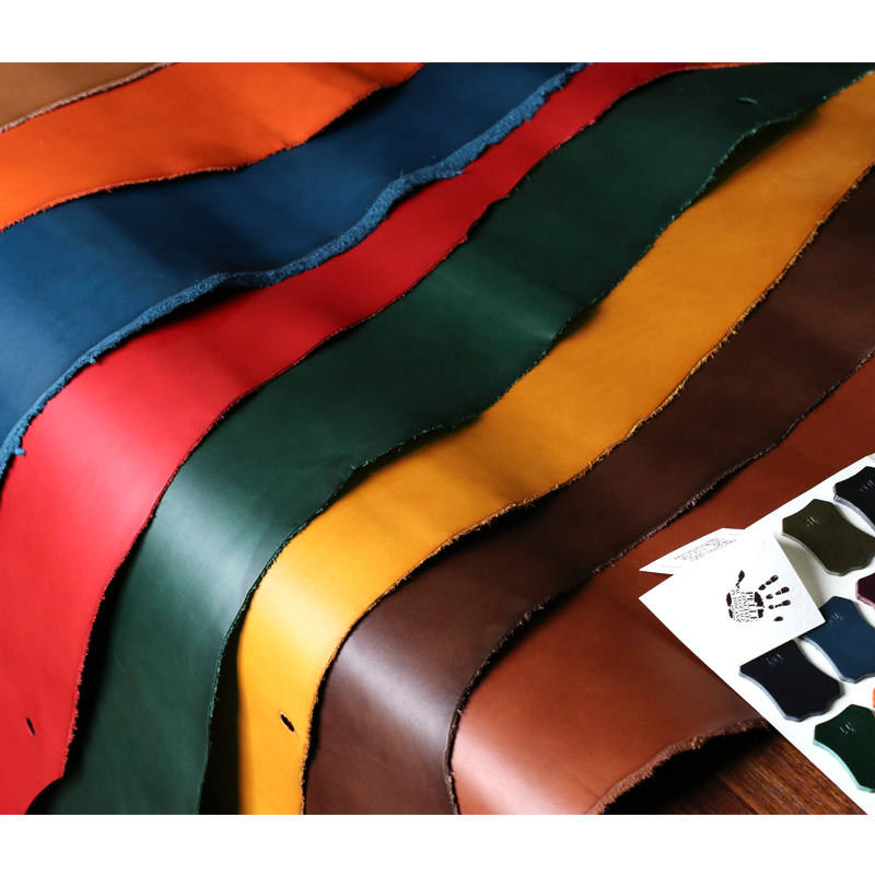 [USD 12.77] 18 Leather Imported Italian Plain Transparent Hand Dyed ...