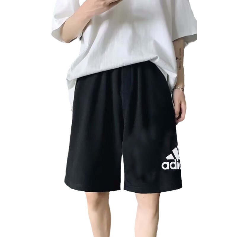 adidasAdidas短褲男夏季新款針織五分褲籃球美式棉沙灘褲IC9401