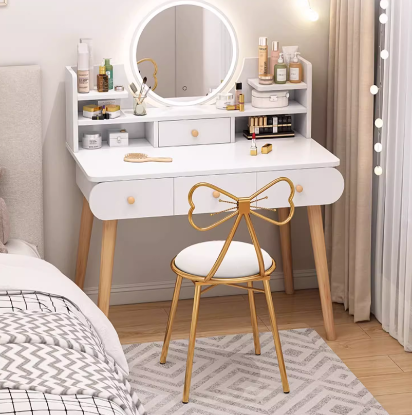 Dress -up table bedroom Modern simplicity small makeup table mirror ...