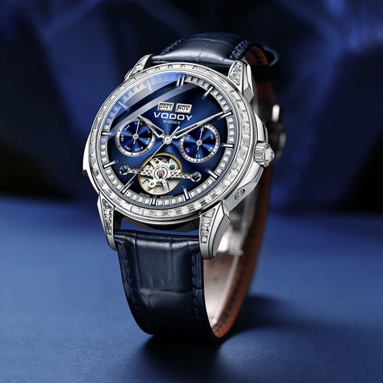 瑞士vodoy沃度品牌超凡大师名表正品手表男士全自动机械表男十大-Taobao