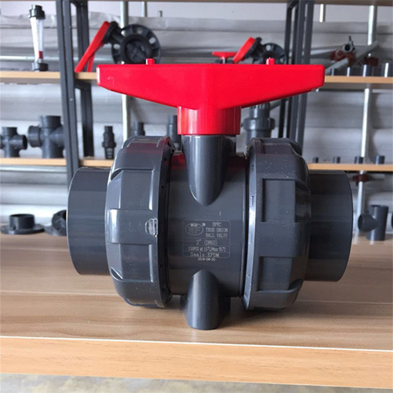 [USD 8.26] WF ball valve UPVC double-by Ling ball valve PVC live catch ...