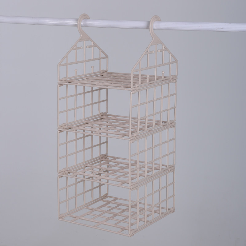 Buy Home Wardrobe layered Storage rack multi-layered clothing finishing ...