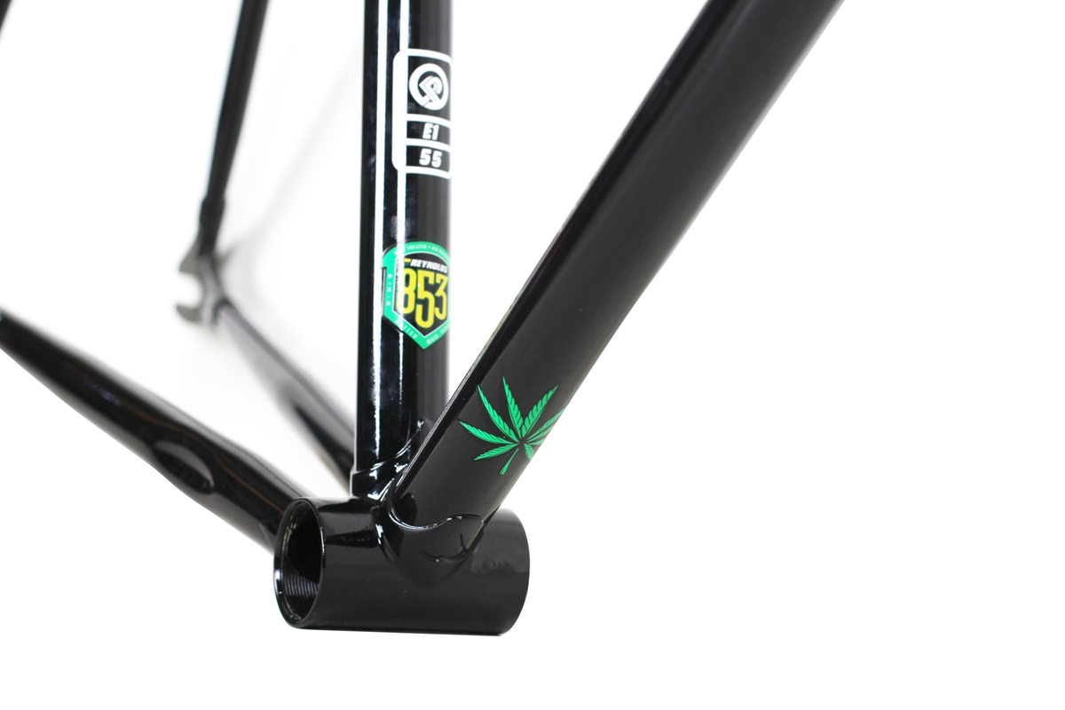 PIZZ-E1 Черная фиксированная Шестерня Ретро велосипедная Рама Steel853 ...