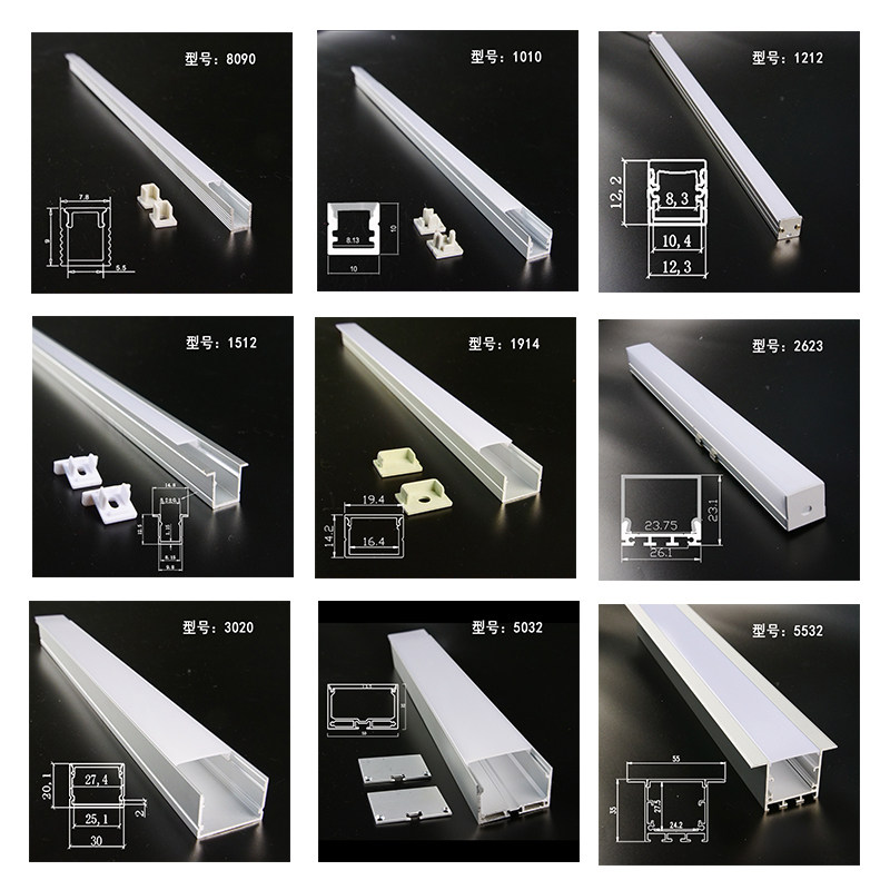 [USD 5.55] LED Lamp Groove Aluminum Alloy Embedded PU Line Lamp Line ...