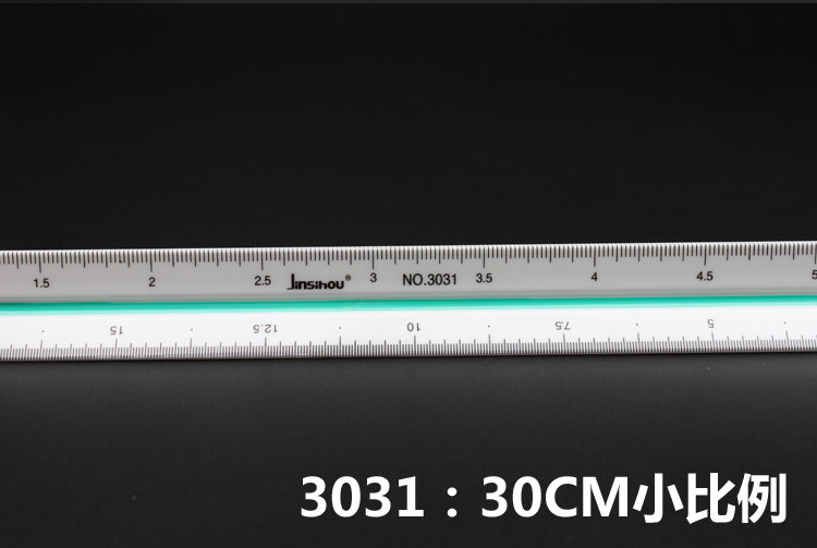 [USD 6.43] Golden Monkey Prism Scale 30cm Triangle Size Proportion ...