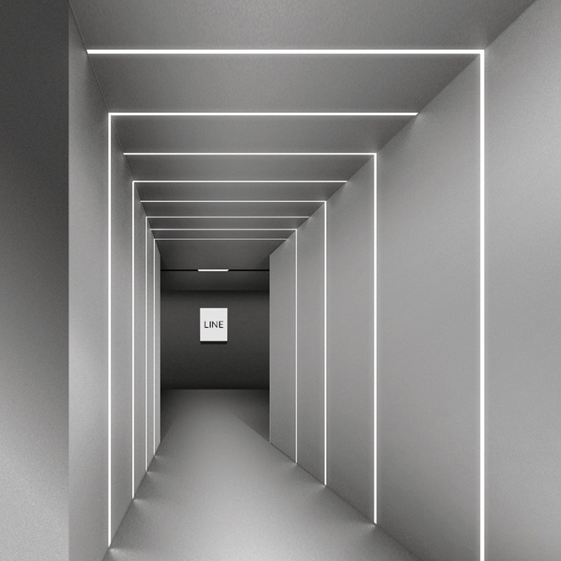 [USD 30.45] Surface-mounted concealed linear light line lamp with led ...