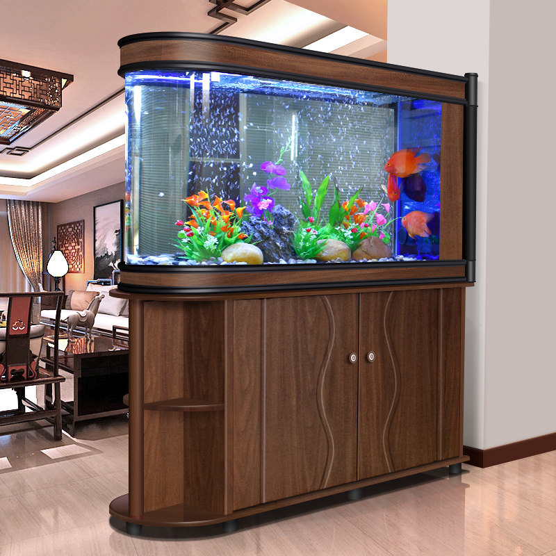 Opel bullet fish tank Aquarium Ecological glass living room size u ...