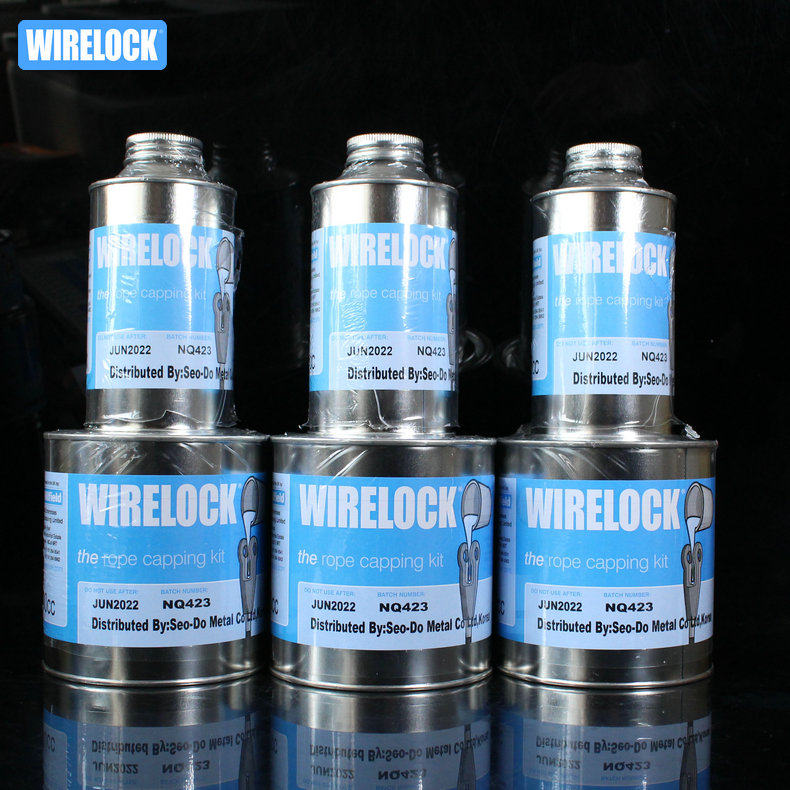 [USD 117.37] British Wirelock the rope capping Kit steel rope glue ...