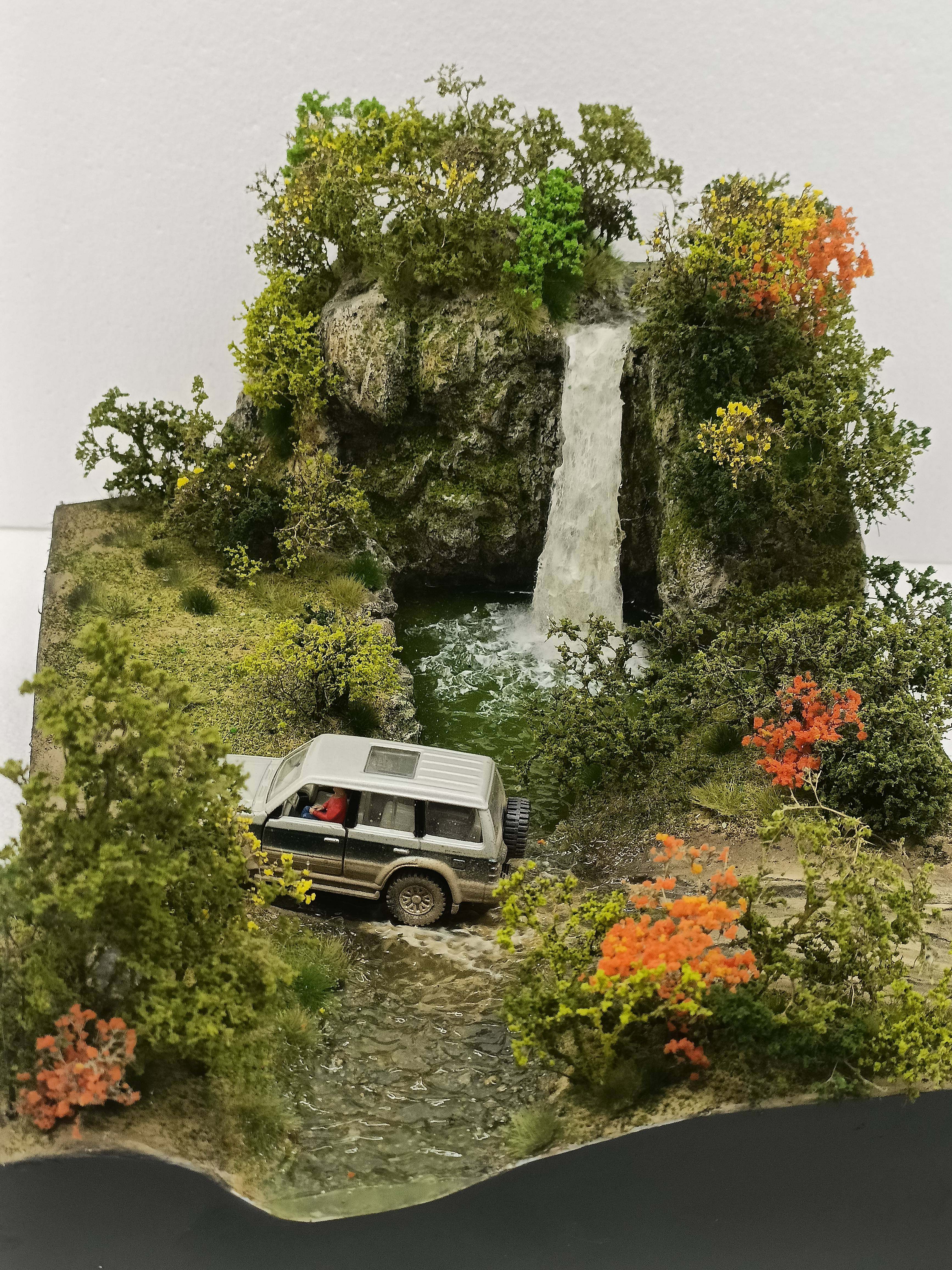 🔥 Uncover 1/64 scale waterfall and camping scenes – ready to ship! step ...
