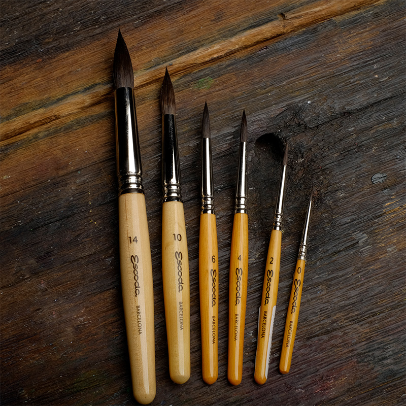 画画小白也能驾驭的神笔！Escoda笔皇水彩笔5506/5707，你真的了解吗？🎨 -水彩笔-淘宝好物网