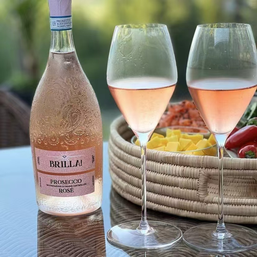25年必买！意大利普罗塞克绝干高泡酒Brilla Prosecco Rosé种草指南-起泡及香槟葡萄酒-淘宝好物网