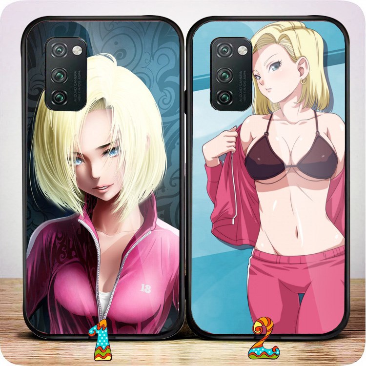 適用華為nova3 4 5 6榮耀40 V20 V60 pro手機保護殼龍珠人造人18號女-Taobao