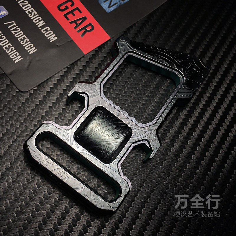 US Ti2 Design Whiner titanium alloy Fast hanging high-end EDC key ...