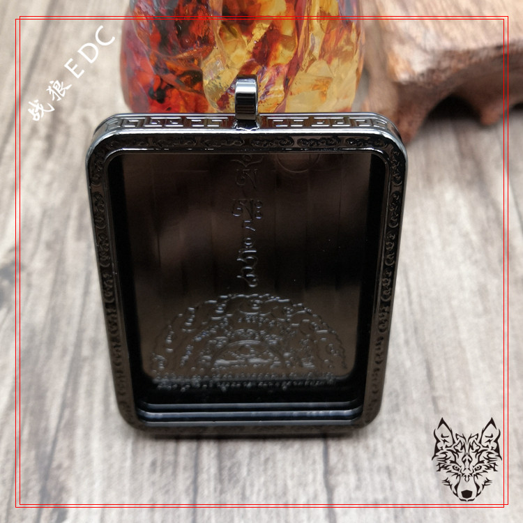 Miniature small Thangka box Gawu box Tibetan Buddhism Six-character ...