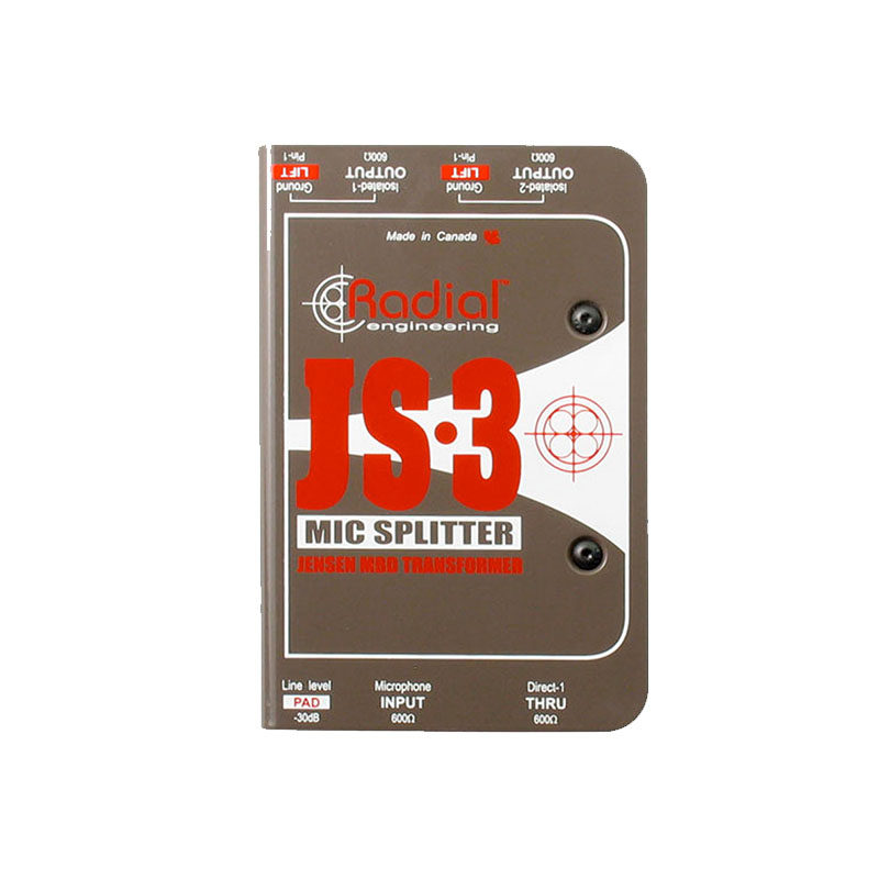 (Shinpu Electroacoustic)Radial JS2 JS3 Passive microphone signal splitter