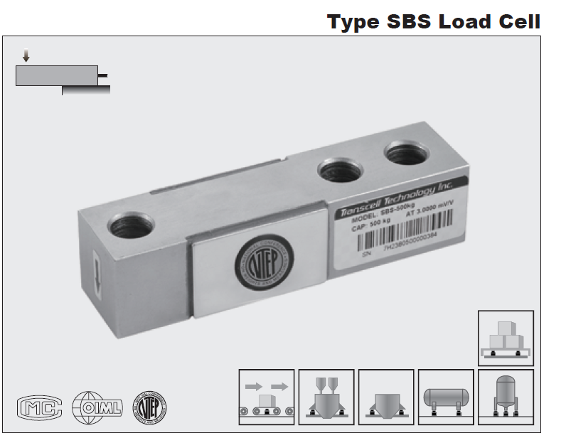 Transcell weighing sensors SB SBS SBS-ESH SBSB SBST-500KG