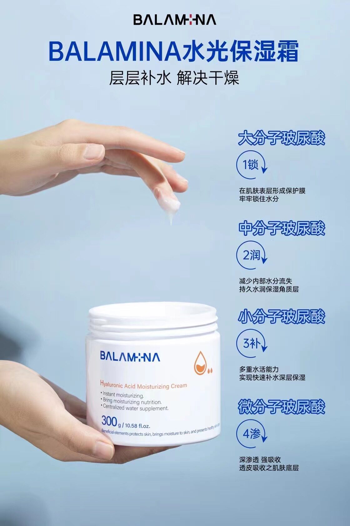 喝饱水 韩国皮肤管理BALAMINA宝拉米娜水光微针MTS后补水保湿面霜值得买吗？_乳液_淘宝美妆网