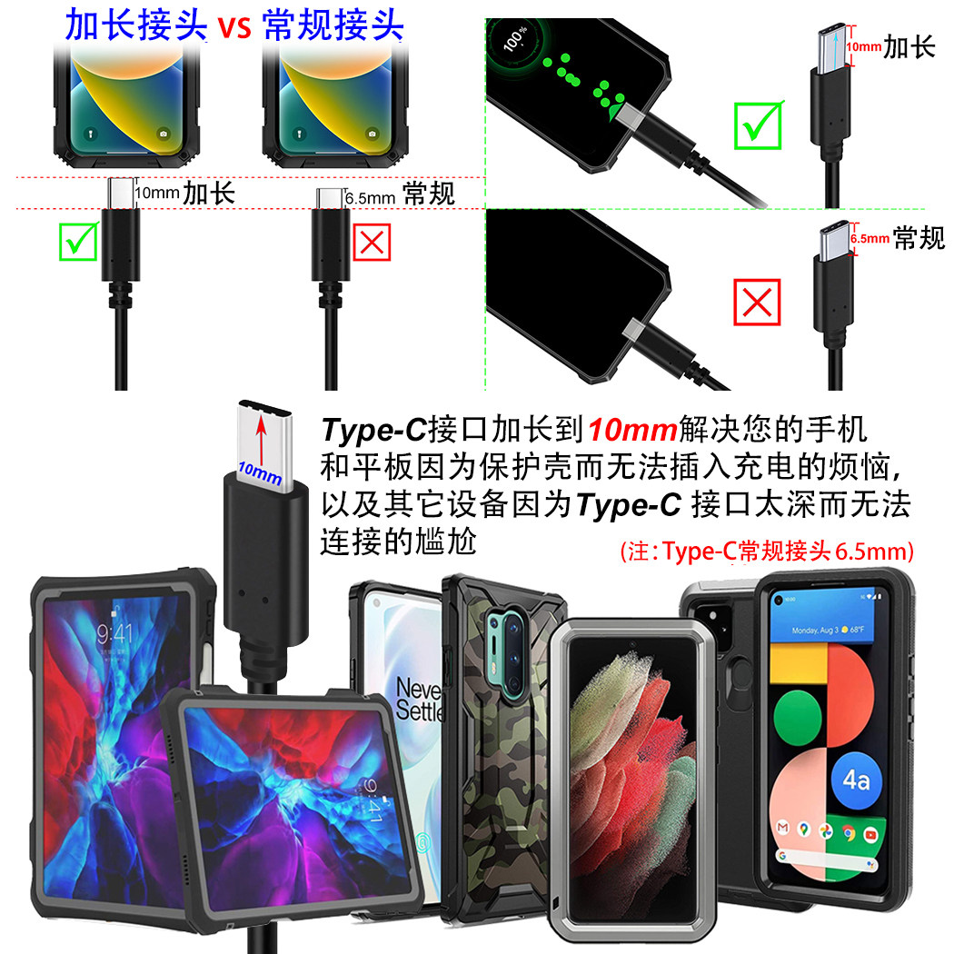 25年最新！Blackview ARMOR三防老人机专用Type-C快充线必买指南｜避坑+实测-手机数据线-淘宝好物网