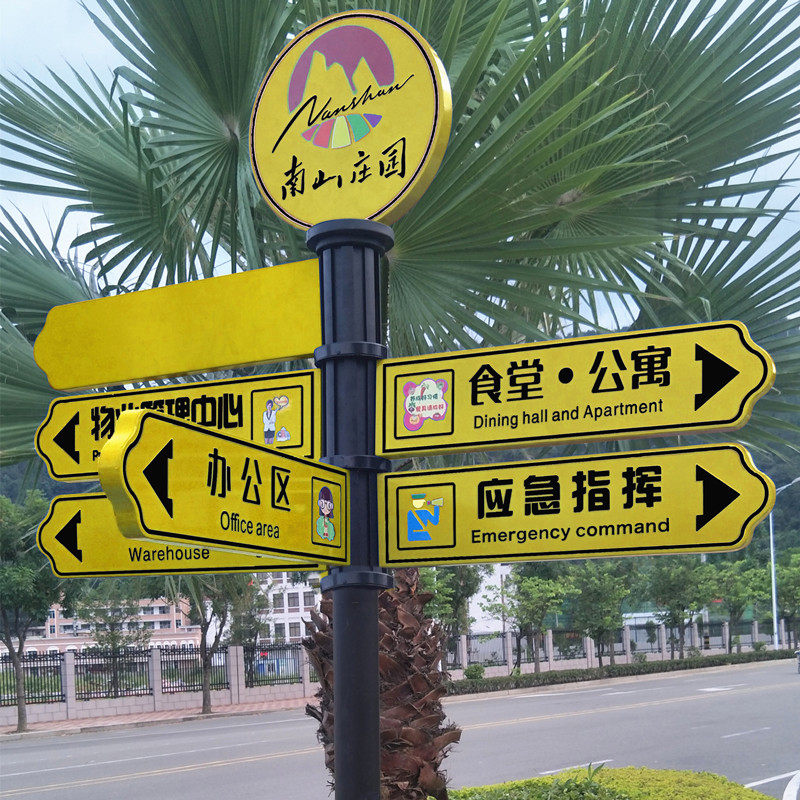 [USD 210.18] Custom outdoor road signs Community signs Scenic spots ...