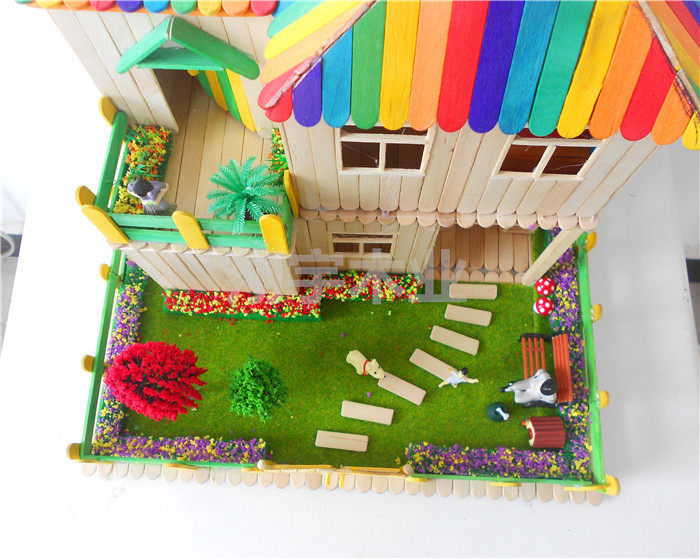 Ice cream sticks Ice cream sticks diy sand table model materials ...