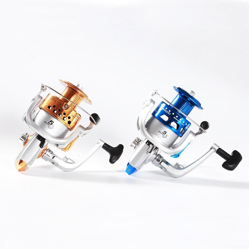 Jianning electroplated head fishing wheel Metal movement spinning wheel ...