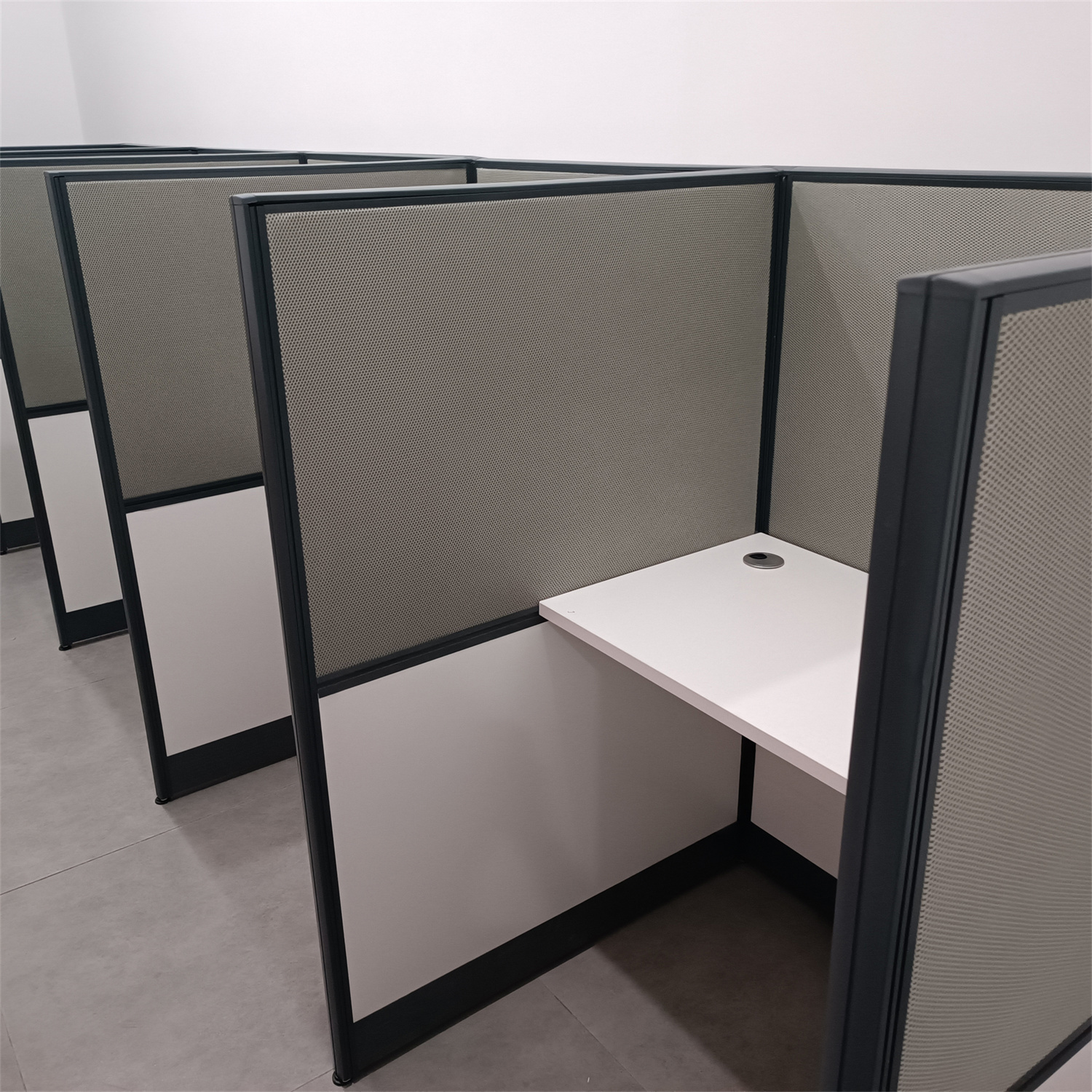 移动电信联通客服中心隔音办公屏风桌外呼卡座工位坐席电脑办公桌-Taobao