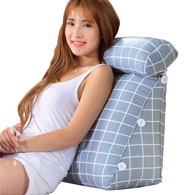 Bedside tatami triangle cushion large cushion soft bag backrest office ...