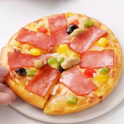 小牛凯西披萨成品加热即食早餐榴莲饼底空气炸锅半成品pizza培根