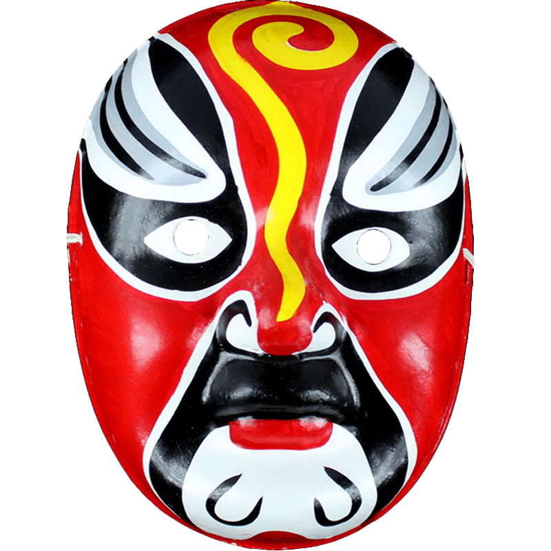 Sichuan Opera face adult white hand-painted diy Peking Opera mask mask ...