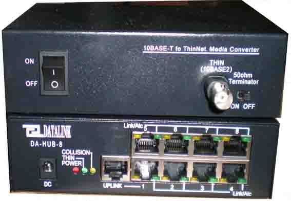 10BASE-T以太网集线器 BNC HUB DA-HUB-8 双绞线网路设备