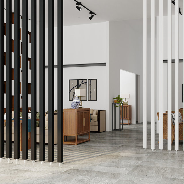 Nordic entrance partition facing the door screen living room white ...