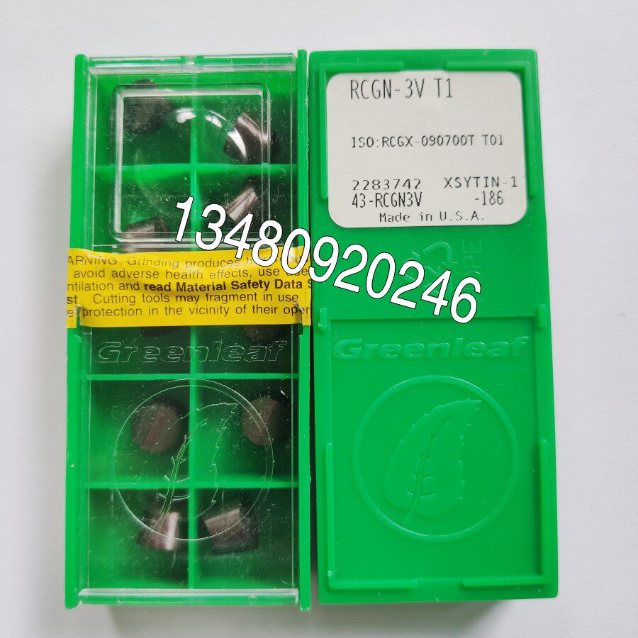 美國Greenleaf綠葉刀片RCGX090700T T01 XSYTIN-1刀粒RCGN-3V現貨