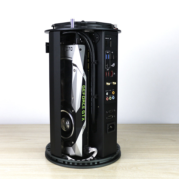 [USD 365.91] Galaxy W1 aluminum alloy miniITX mini round desktop ...