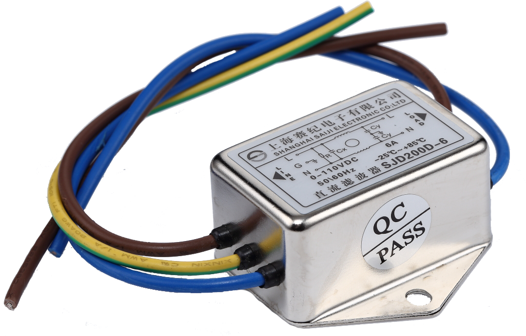 Saiji DC filter 12v 24v emi power purifier 110v SJD210D-10A 20A 30A
