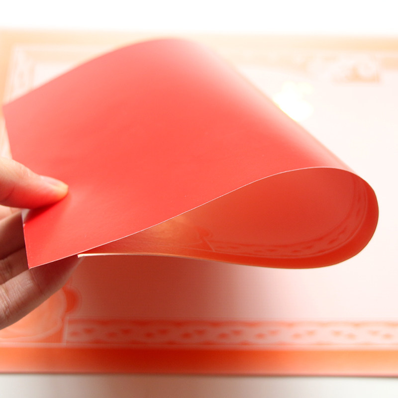 [USD 4.04] A4 Hot Gold and Red Card Paper Honorary Certificate Crusted ...