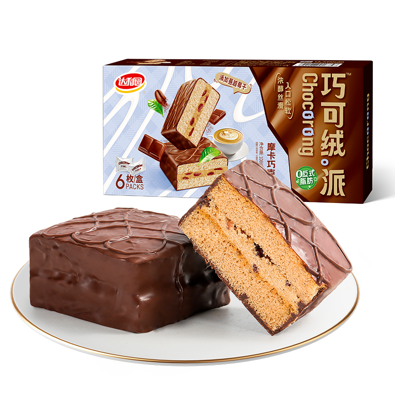 达利园新品巧可绒派蛋糕面包整箱早餐夹心糕点休闲食品小吃零食