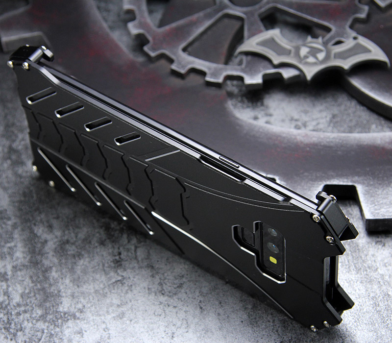 R-Just Batman Shockproof Aluminum Shell Metal Case with Custom Bataran ...