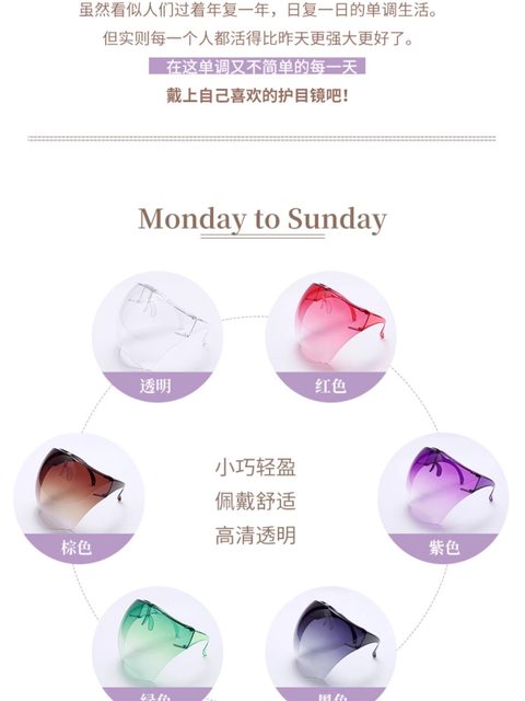 Full face transparent protective mask screen anti -droplet face kitchen ...