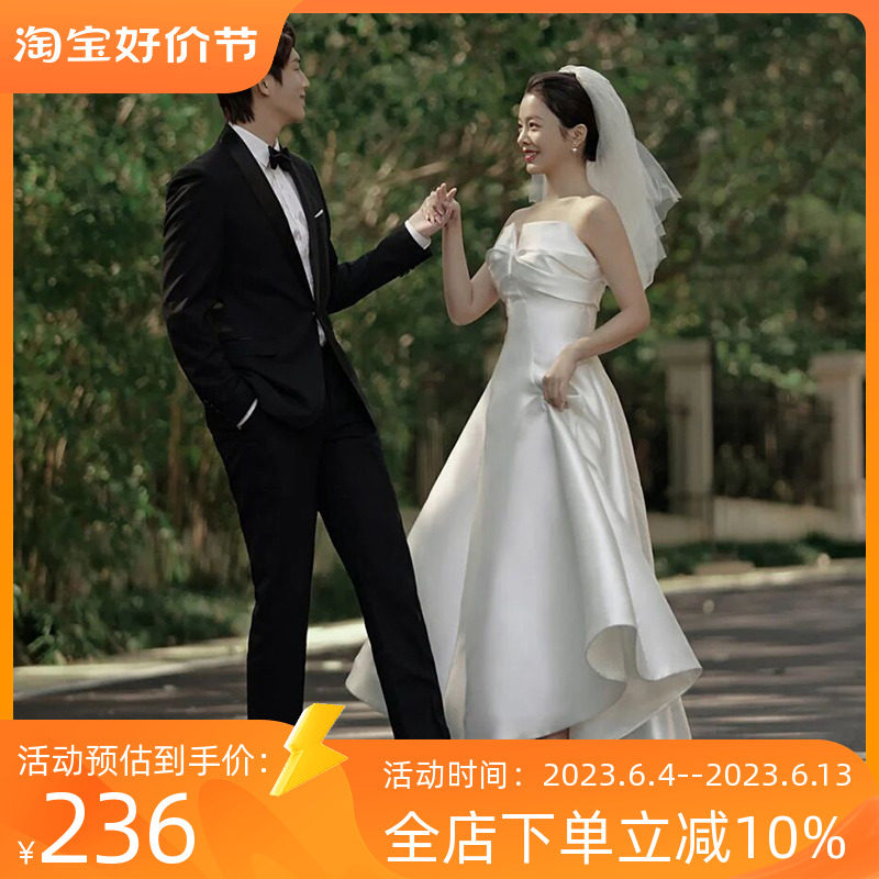[USD 102.93] The new 2023 braised light wedding dress Super Fairy ...