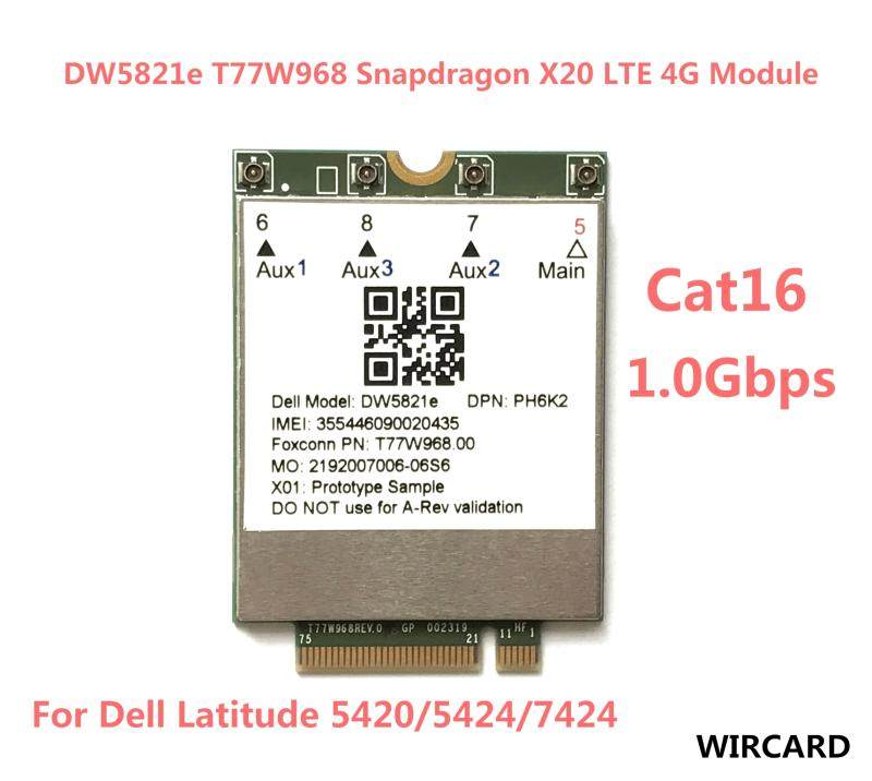 DW5821e T77W968 骁龙X20 LTE 千兆4G网卡 笔记本模块 三网通