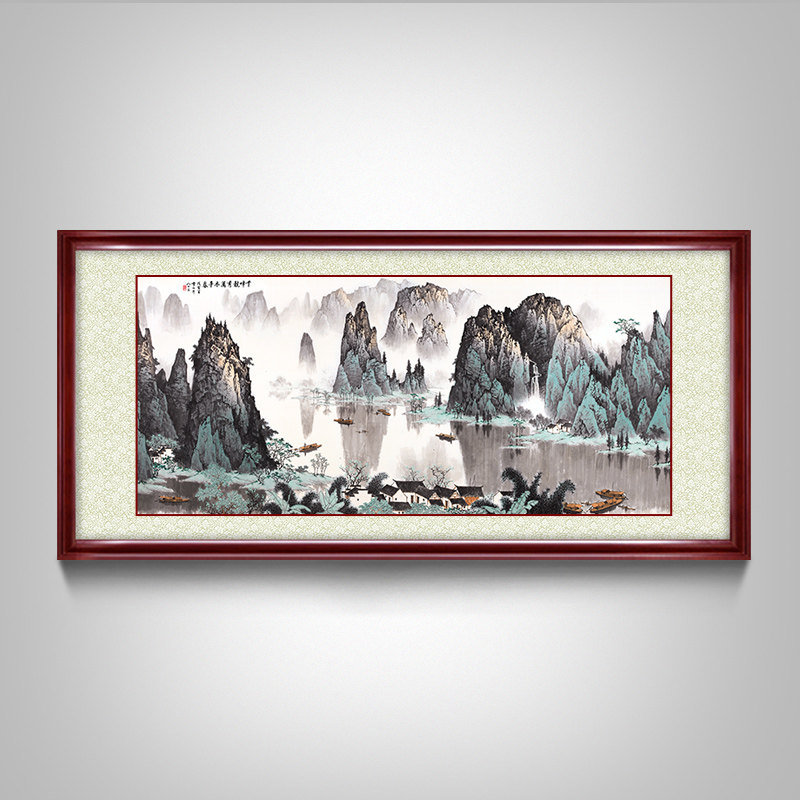 Купить Фреска Диван фон стены гостиной пейзаж живопись китайский висит ...