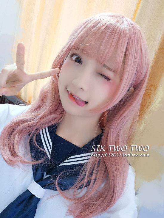 SIXTUTU) Air BANGS Japanese GIRL HEART PINK BUBBLE SUGAR Micro Roll ...