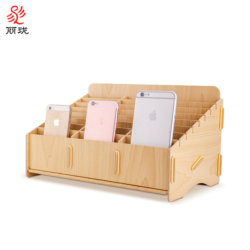 Cell phone storage box desktop Multi-pane finishing box tempered film ...
