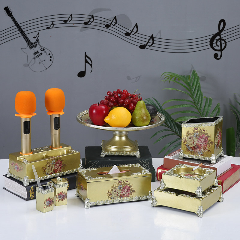 European-style KTV table supplies fruit tray microphone stand fashion ...