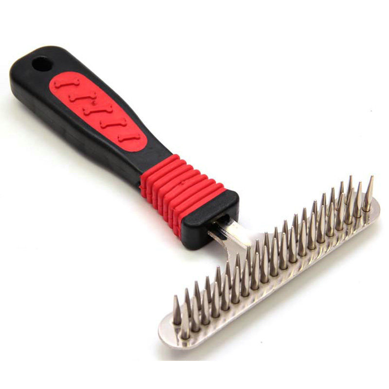 [USD 11.29] Dog comb thick hair comb pet comb hair brush double row ...