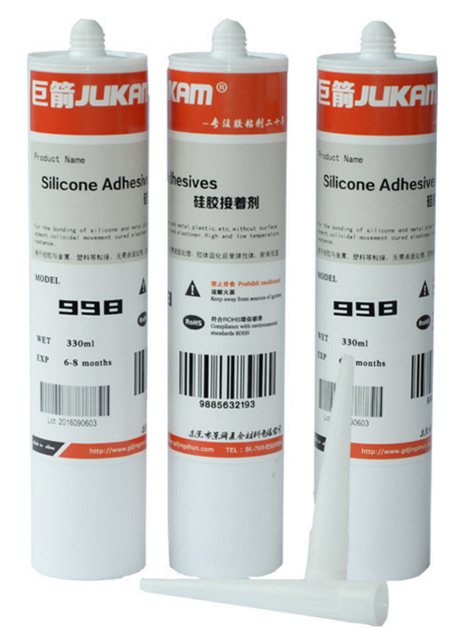 巨箭G-998环保硅胶粘接剂食品级FDA胶水硅胶粘硅胶金属玻璃
