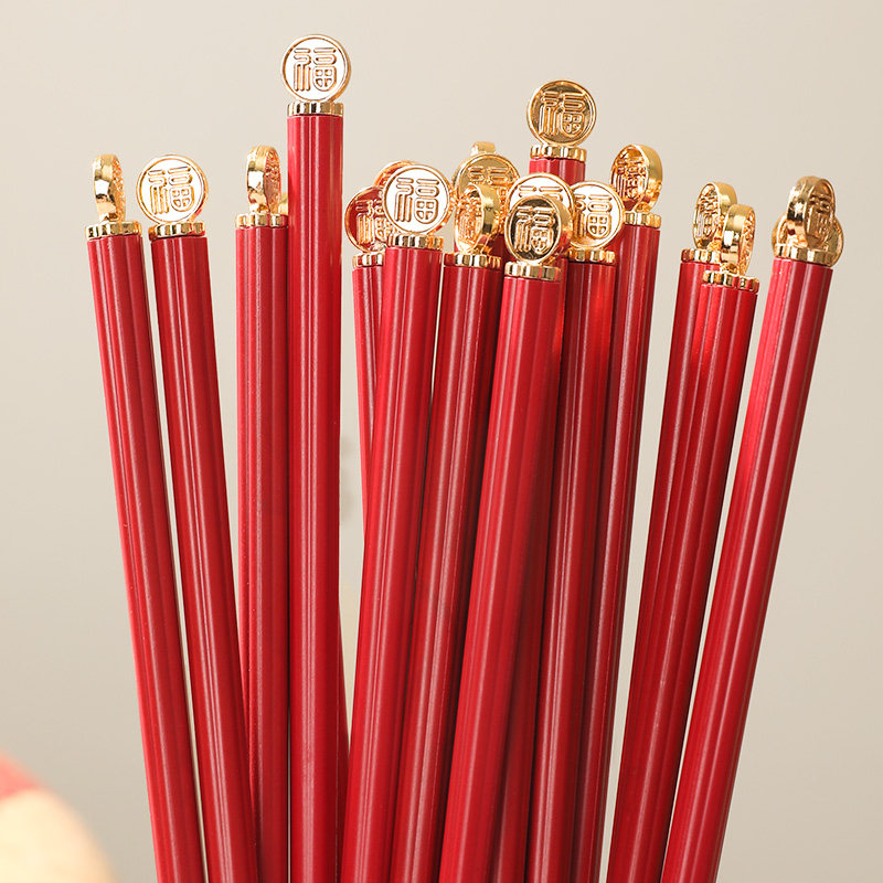 🏮 A must-have for your lunar new year's eve dinner! red chopsticks for ...