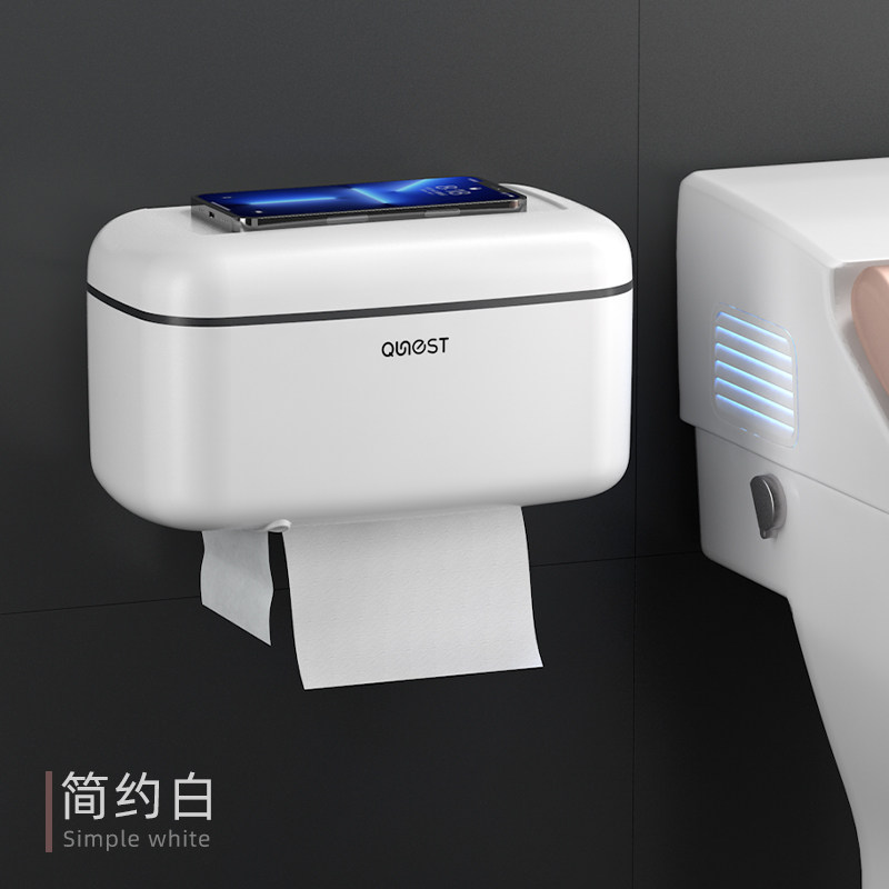 [USD 20.90] Toilet tissue box free of puncture waterproof tissue holder ...