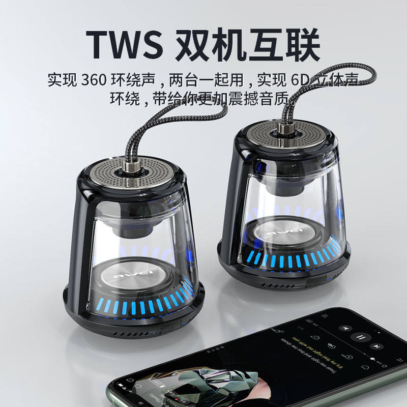 Купить Awei/ Y666 динамик большой объем сабвуфер звук моча портативный ...