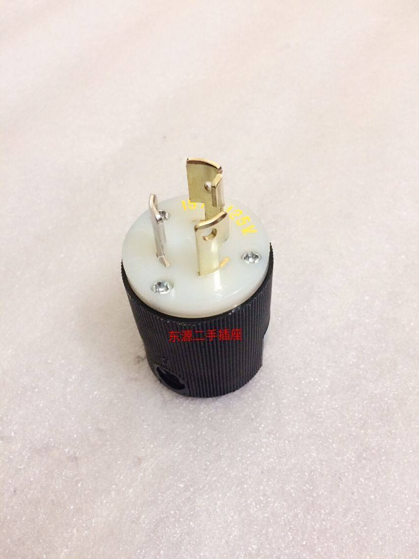 美国原品HUBBELL荷宝HBL4720C HBL4570C带锁15A电源插头！成色新